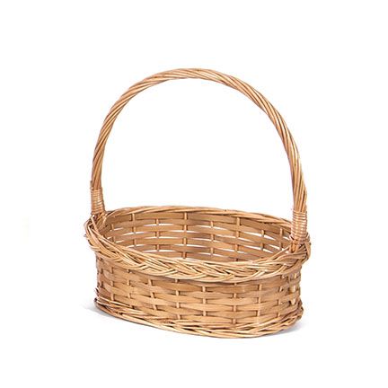 Oval Willow Basket & Handle - KLRvi